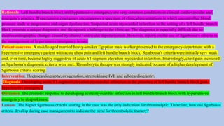 Sgarbossa Criteria in Left Bundle Branch Block in a Hypertensive ...