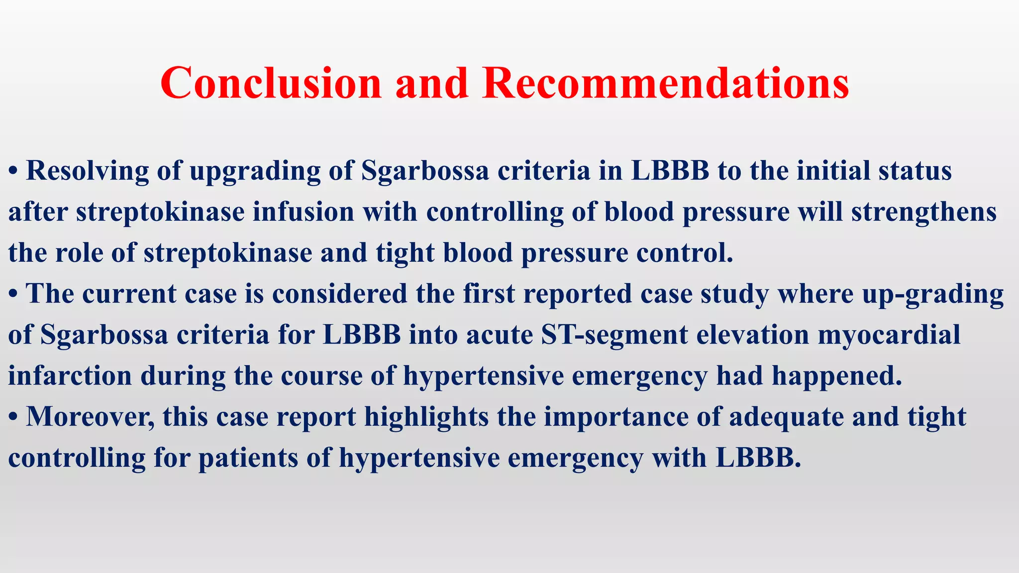 Sgarbossa Criteria in Left Bundle Branch Block in a Hypertensive ...