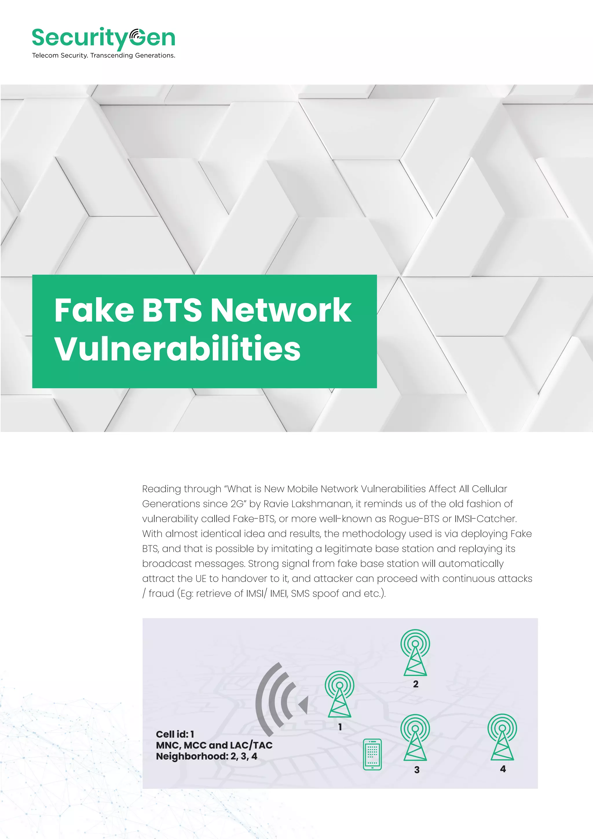 Fake BTS Network Vulnerabilities | PDF