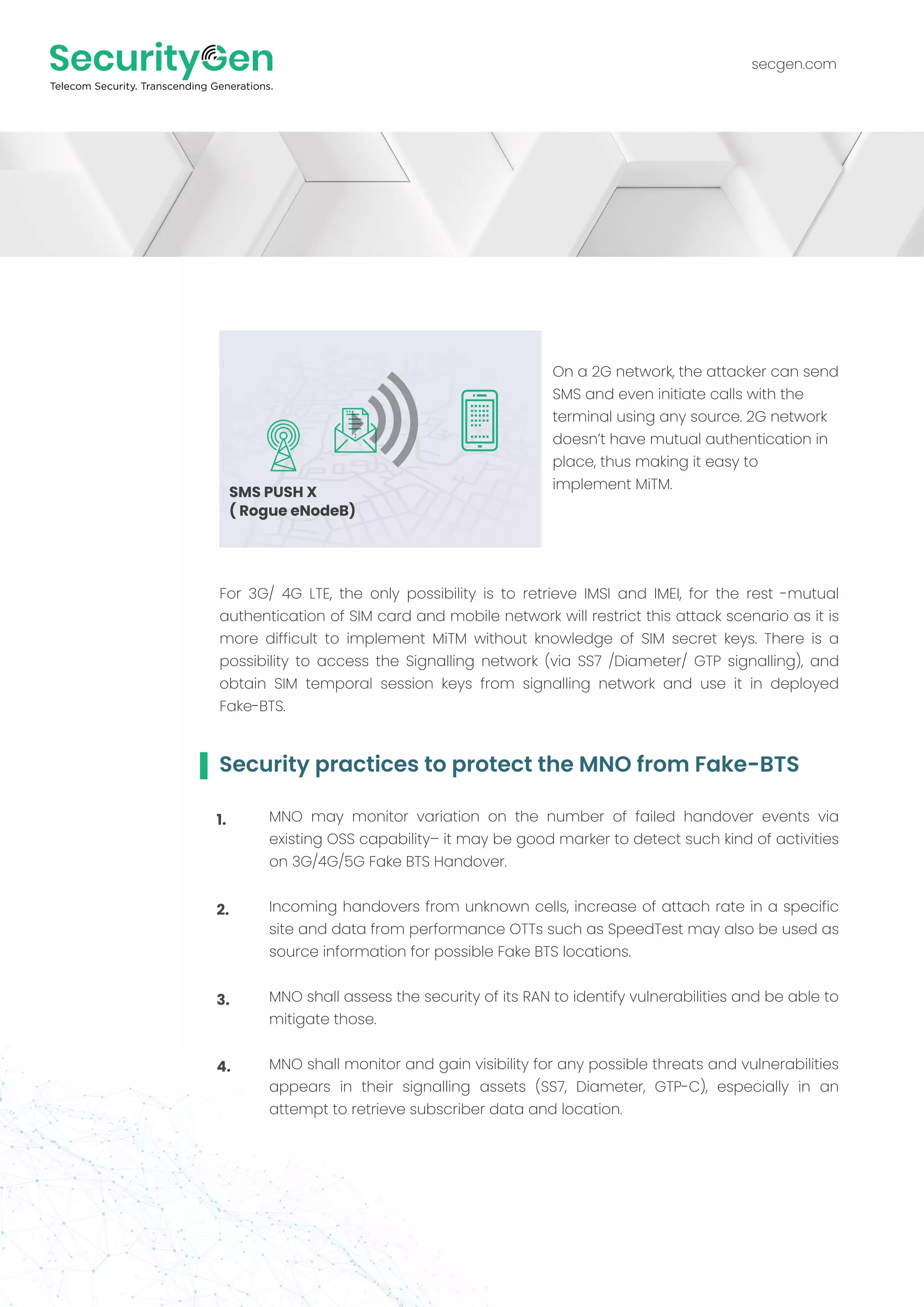 Fake BTS Network Vulnerabilities | PDF
