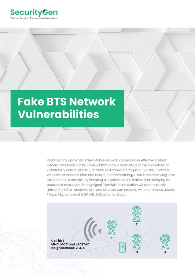 Fake BTS Network Vulnerabilities | PDF