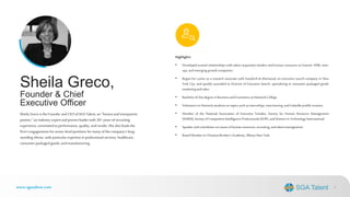 SGA Talent The Leader in Recruitment Research & Recruiting | PPTX
