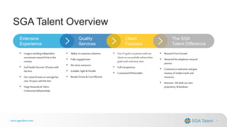 SGA Talent 2020 Brochure | PPT