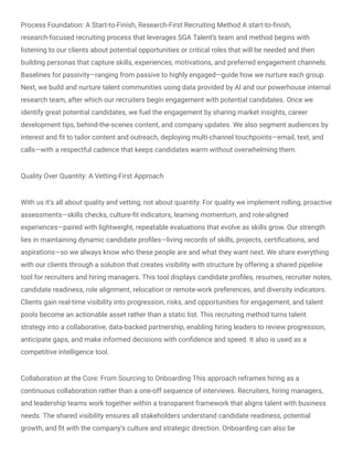 SGA TALENT Proactive Recruiting: Building Talent Communities for ...