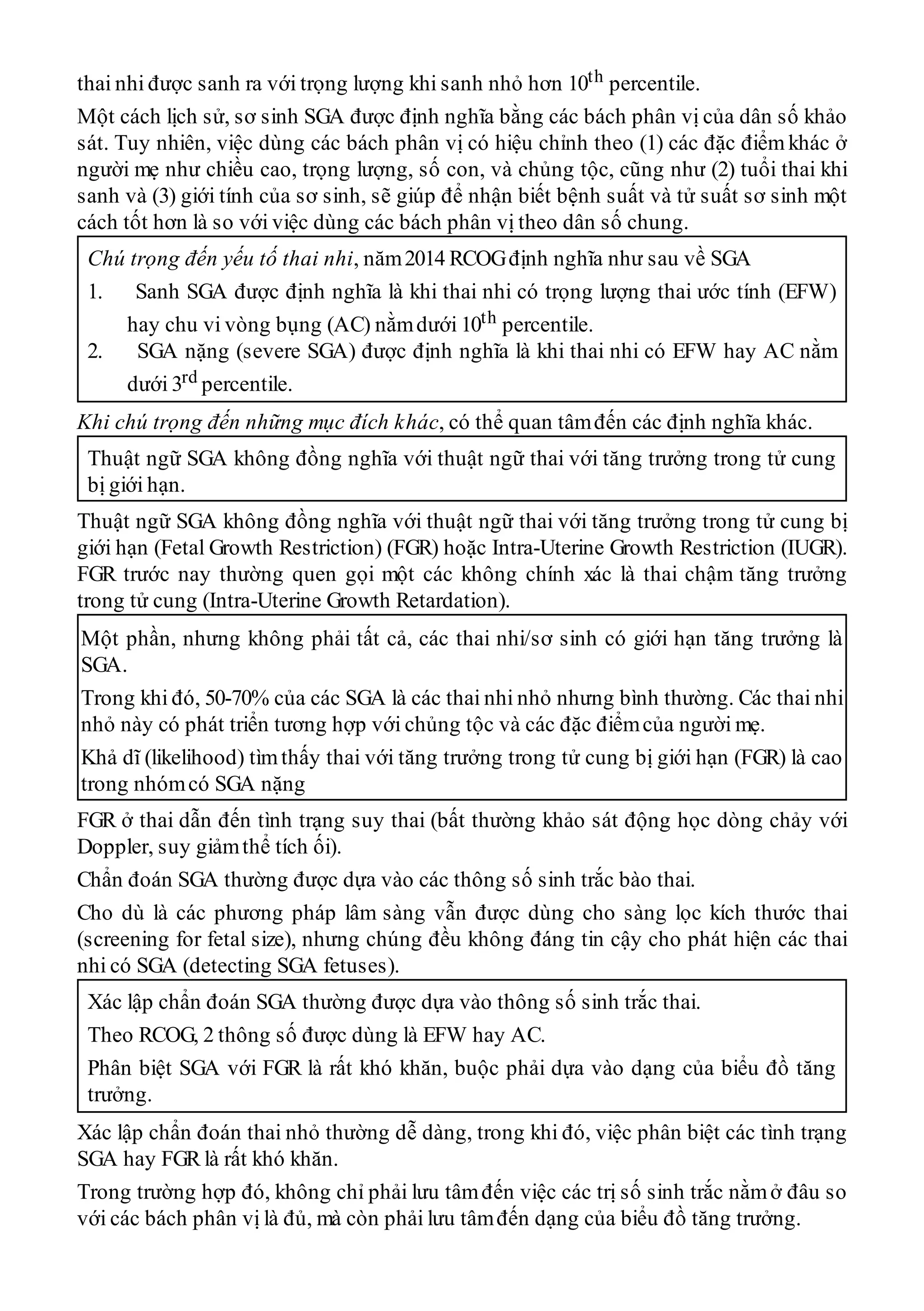 SGA VÀ IUGR | PDF