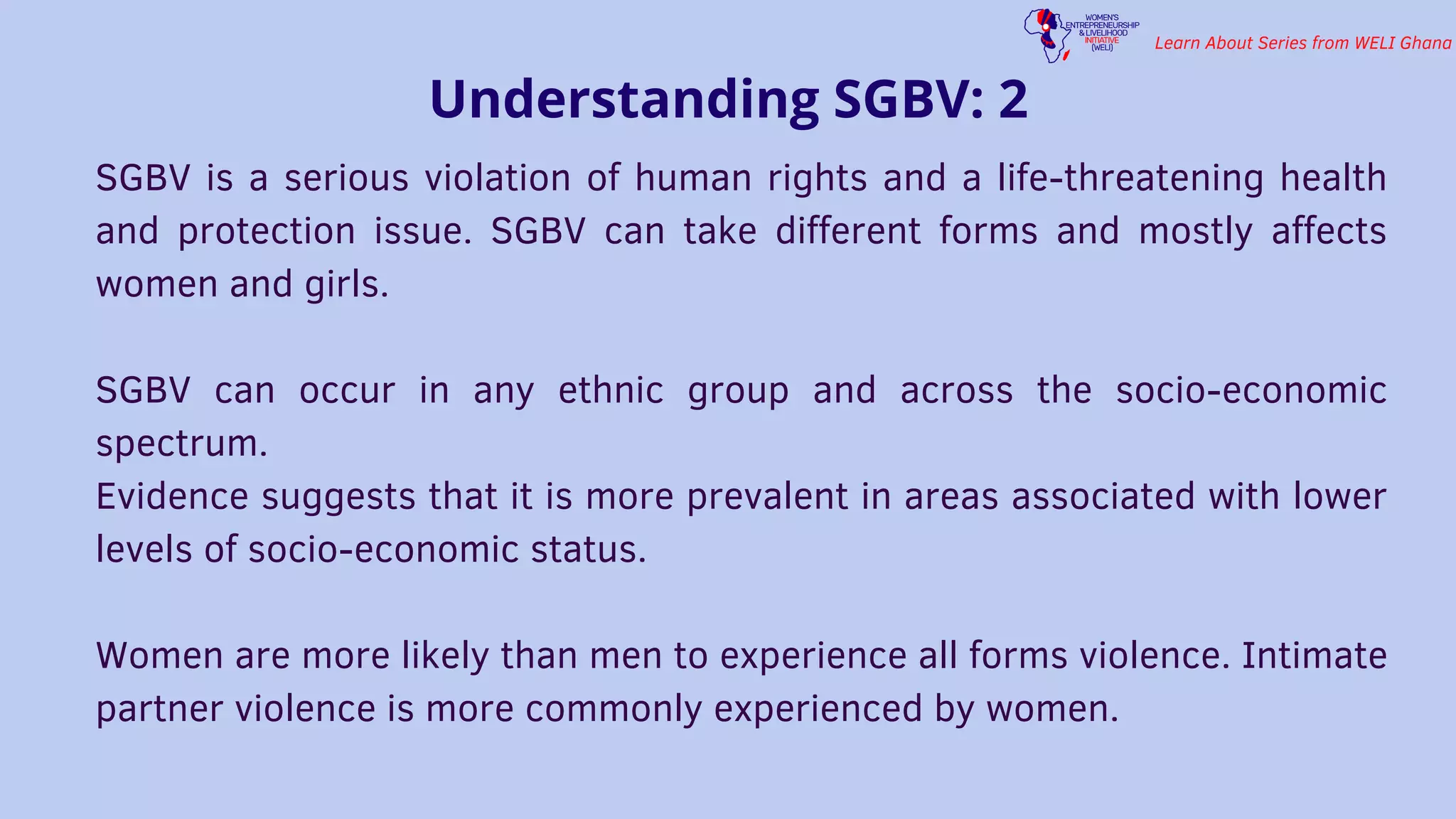 Sexual and Gender-Based Violence - Definition, Identification, Causes ...