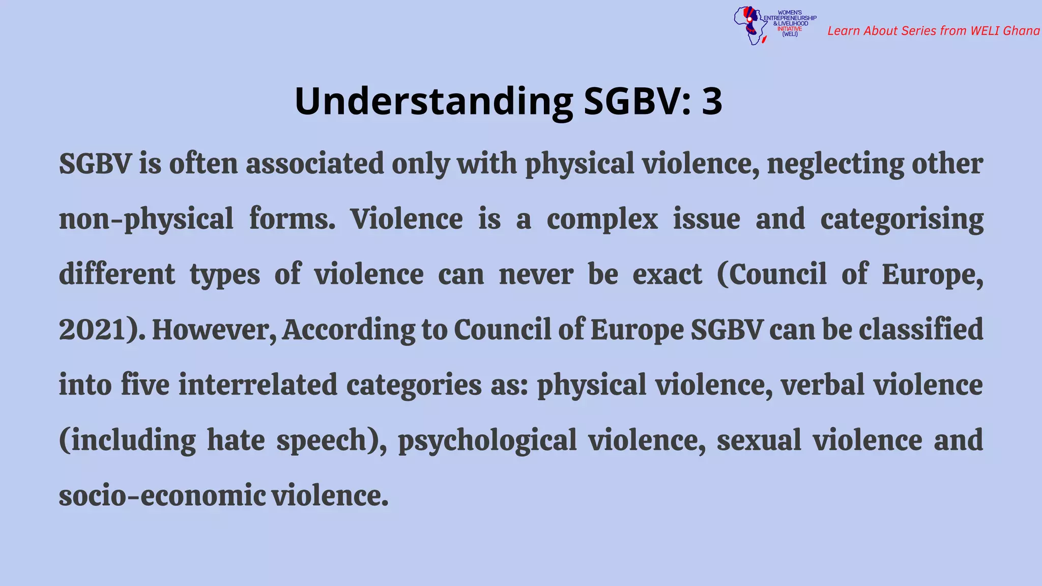 Sexual and Gender-Based Violence - Definition, Identification, Causes ...