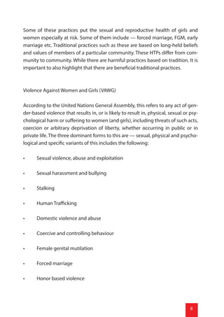 Sexual and Gender Based Violence | PDF