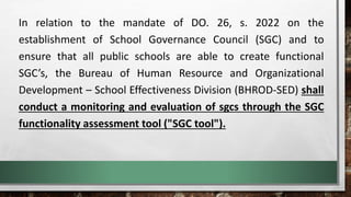 SGC FUNCTIONALITY ASSESSMENT TOOL PRESENTATION TOOL.pptx