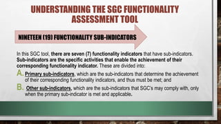 SGC FUNCTIONALITY ASSESSMENT TOOL PRESENTATION TOOL.pptx
