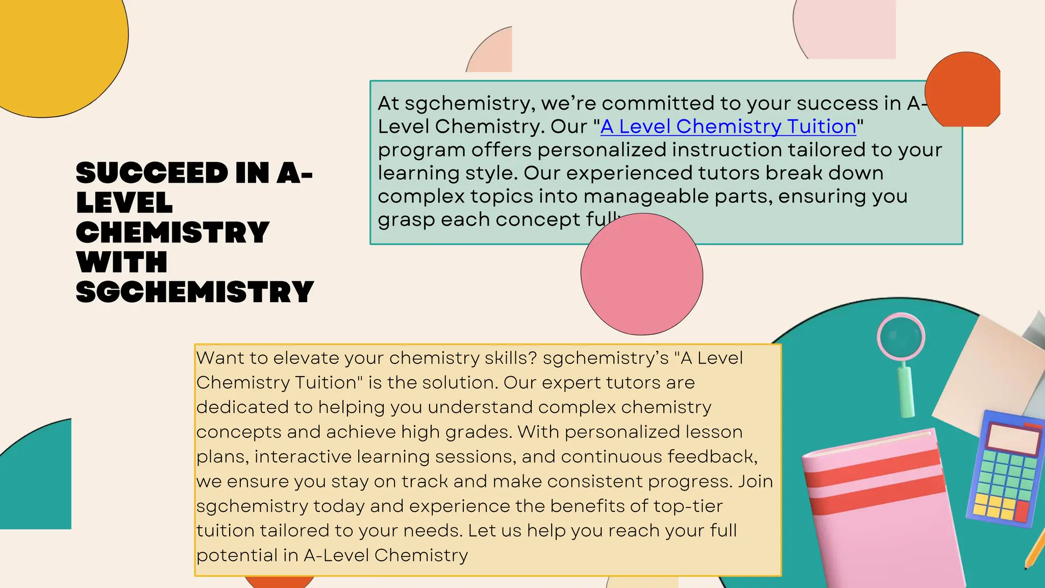 Excel in ALevel Chemistry with sgchemistry Tuition | PPT