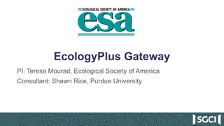 Sgci esip-7-20-18 | PDF