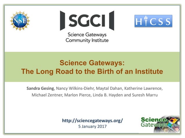 SGCI HICSS50 Presentation | PPTX