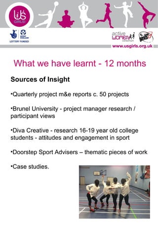 Engaging women and girls in sport - What a Doorstep Sport Club needs to ...