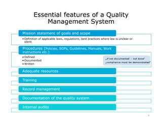 QMS BEST PRACTICES the basic of a qms for pharmacovigilance | PDF