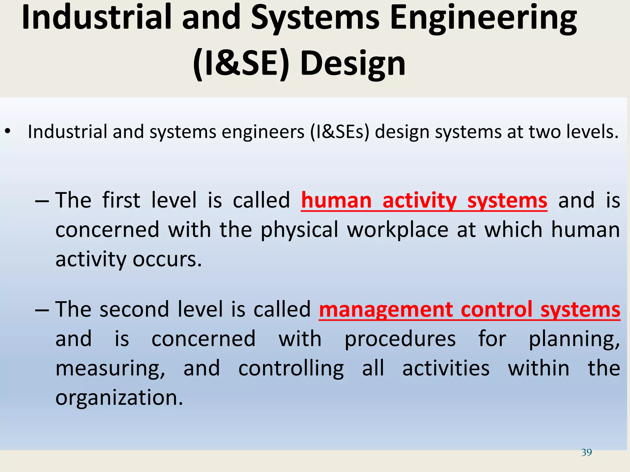 Basics of Industrial Engineering | PDF