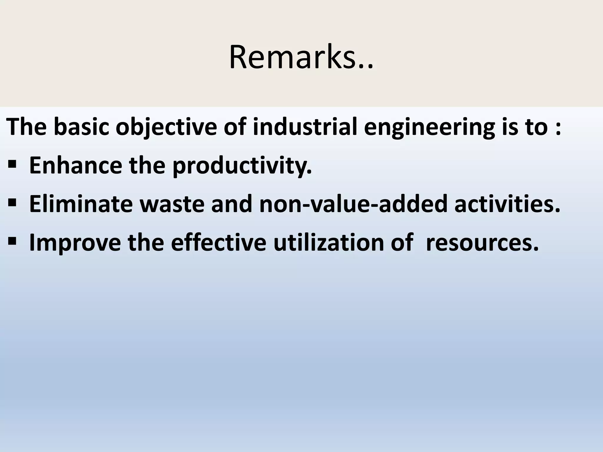 Basics of Industrial Engineering | PDF