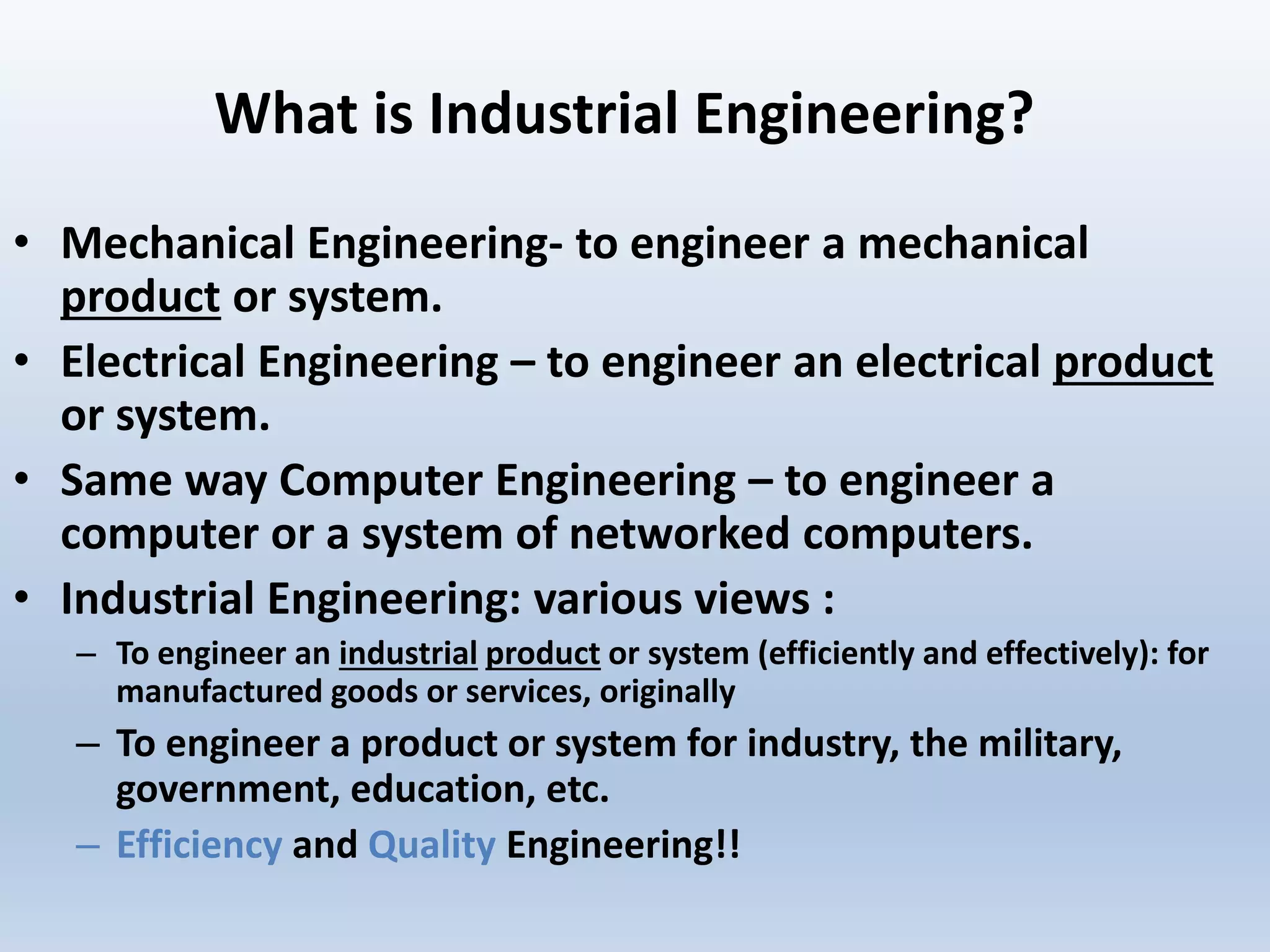Basics of Industrial Engineering | PDF