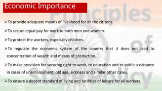 Economic implications of the Indian Constitution | PPTX