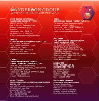 Sanderson Group Design & Build Brochure (Sanderson Group International ...