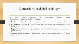 Digital Sociology | PPTX