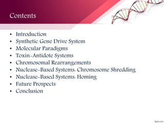 Synthetic Gene Drive System | PPT