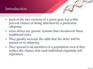 Synthetic Gene Drive System | PPT