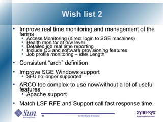 Sun Grid Engine at Synopsys | PDF