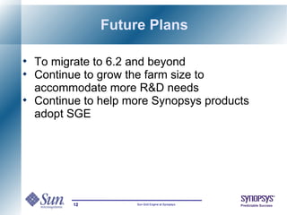 Sun Grid Engine at Synopsys | PDF