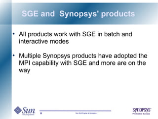 Sun Grid Engine at Synopsys | PDF