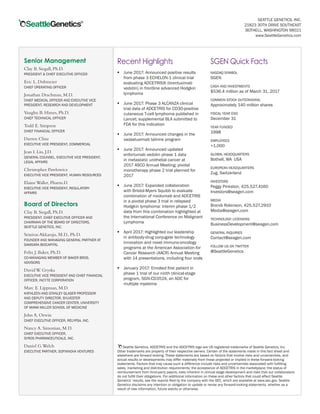 SGEN Fact Sheet | PDF