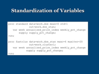 Dynamically Evolving Systems: Cluster Analysis Using Time | PPT