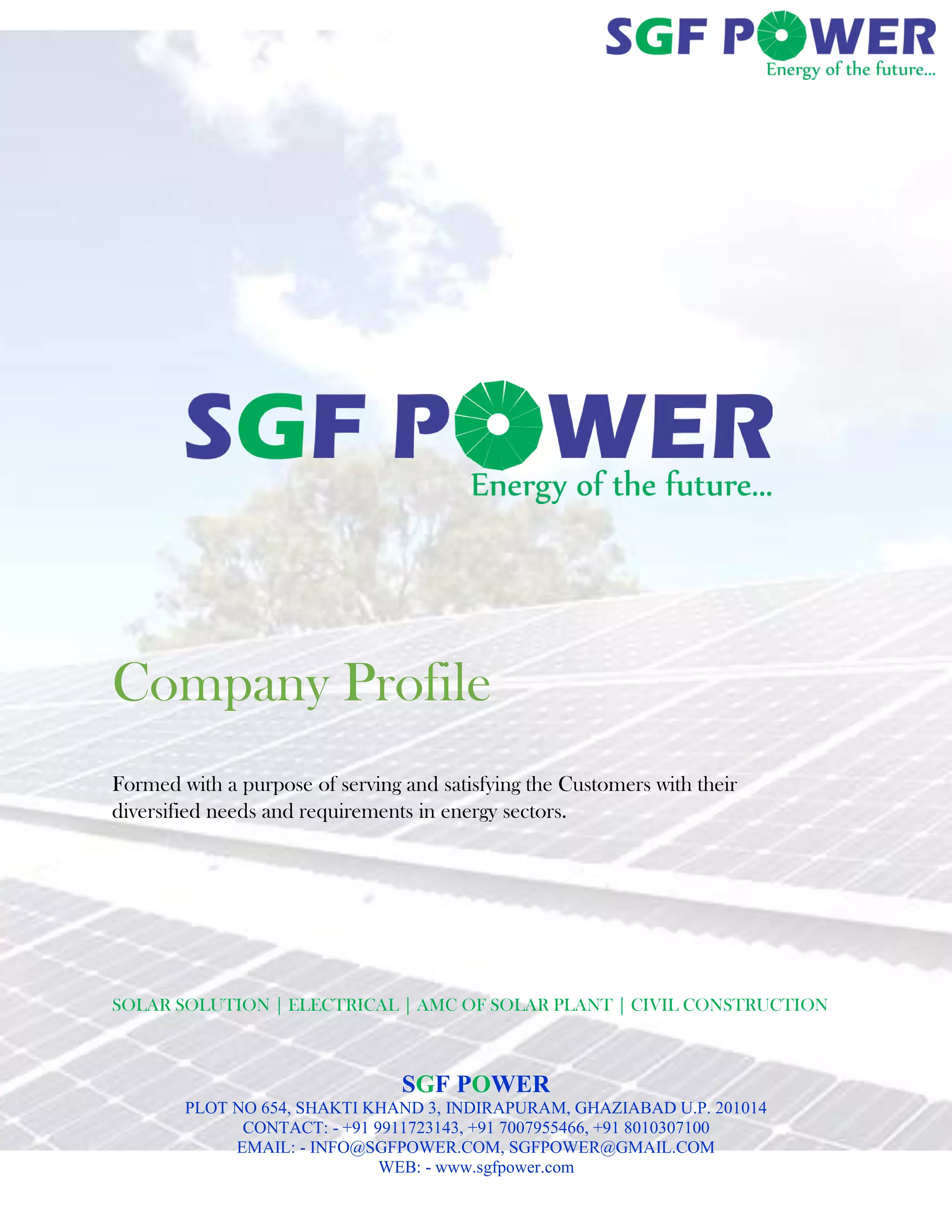 SGF Power Company Profile | PDF