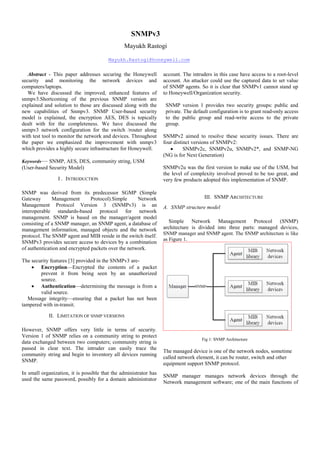 White Paper on SNMPv3 | PDF | Computing | Technology & Computing