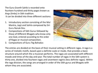 Sikh Sacred Texts: Siri Guru Granth Sahib | PPTX