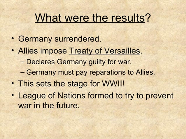 World War I Power Point