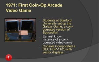 LAFS SVI Level 5 - The History of Console and Arcade Games | PPT