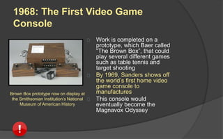 LAFS SVI Level 5 - The History of Console and Arcade Games | PPT