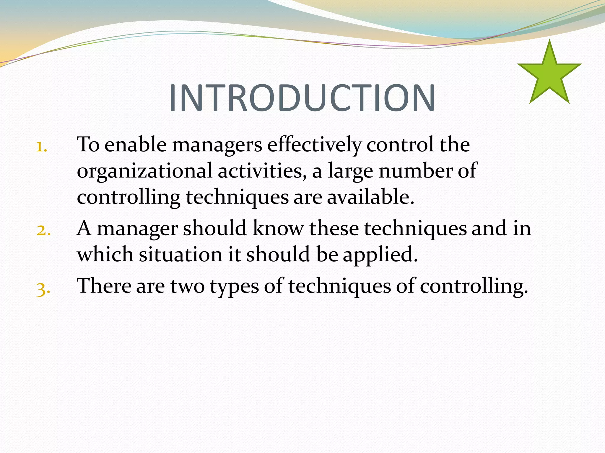 control techniques | PPTX