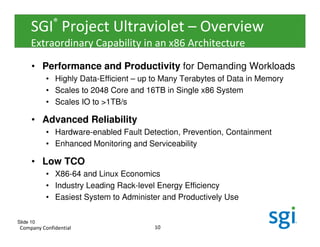 Sgi Hpc Day Kiev 2009 10 Uv | PPT
