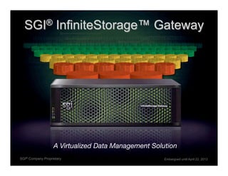 Sgi infinite storage gateway | PPT