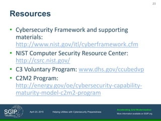 Helping Utilities with Cybersecurity Preparedness: The C2M2 | PDF