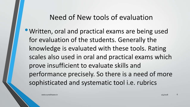 Basics of Rubrics | PPT