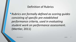 Basics of Rubrics | PPTX