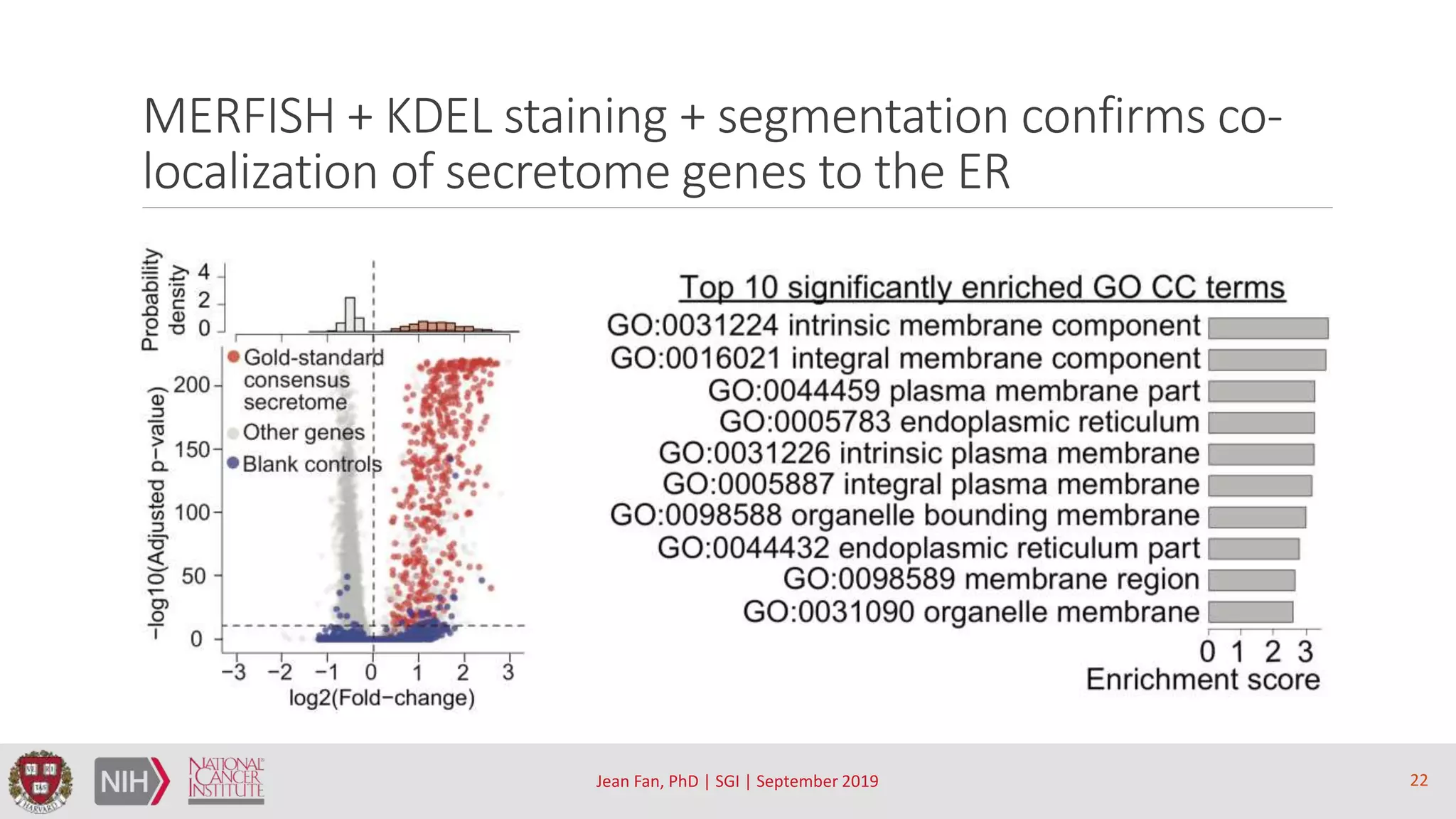 Spatial transcriptome profiling by MERFISH reveals sub-cellular RNA compartmentalization and ...