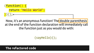 Anonymous functions in JavaScript | PPT