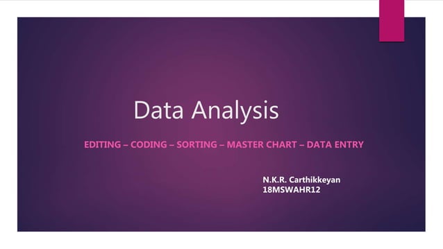 Data analysis | PPT