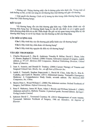 SGK Vết thương bụng Y4.pdf rất hay luôn nha bro | PDF