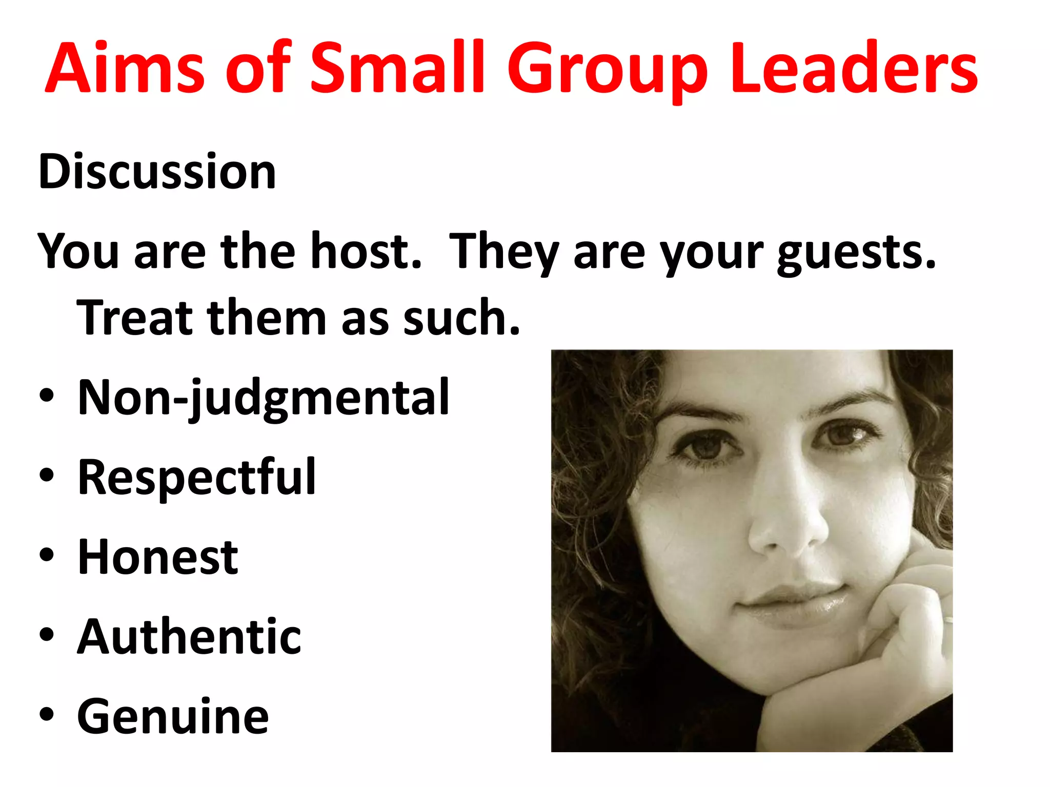 Small Group Leadership presentation | PPTX