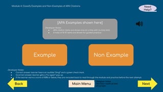 Classify Examples and Non Examples of APA Citations | PPTX